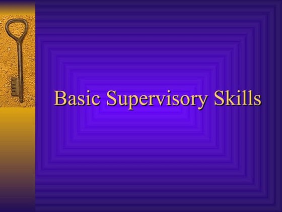 New Supervisor Training PowerPoint: First Time Supervisor and ...