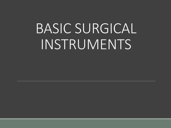 Common equipments in the operating rooms | PDF | First Aid | Injuries