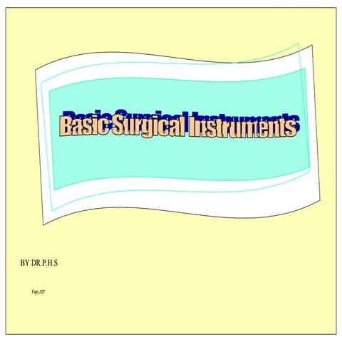 Basic Surgical Instruments srb surgery.ppt