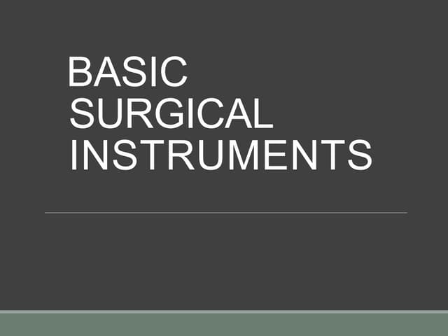 Gynecological and obstetrics Instruments | PDF