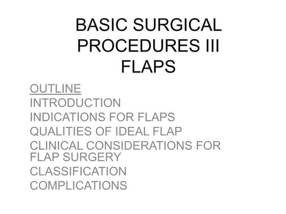 Types of flap | PPTX