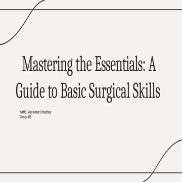 Basic surgical skills..pptxvsyshshisishbszjianjzisjbsgd | PPT