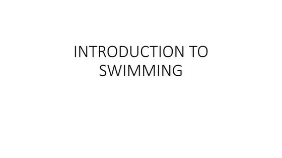 LESSON 6 Basic Skills Drills in Swimming | PDF