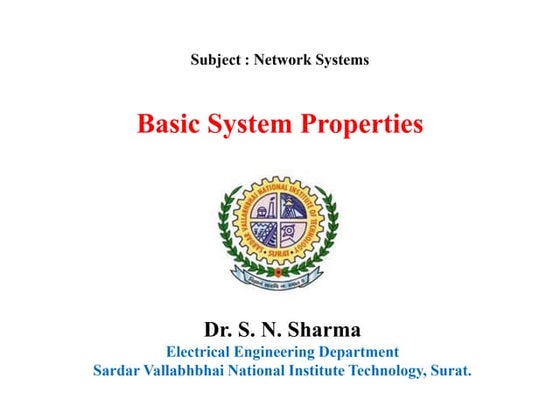 Lecture 4: Classification of system | PPT