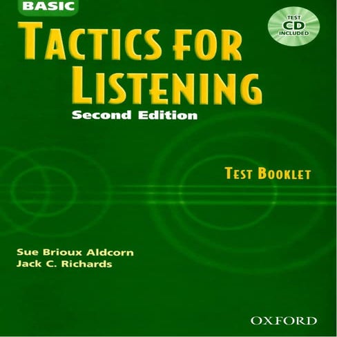Basic tactics for listening test booklet | PDF