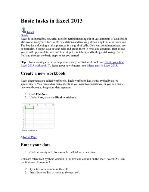 Libre Office Calc Lesson 5: Working with Data | PPTX