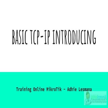 Basic tcp ip introducing | PPT