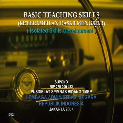 Basic teaching skills | PPT