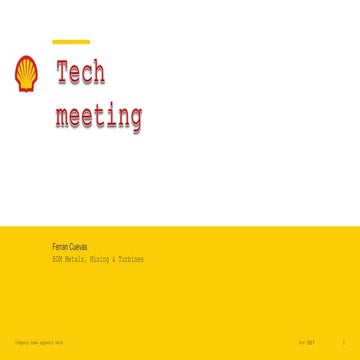 Shell LubeCoach - Basic technical meeting | PPTX
