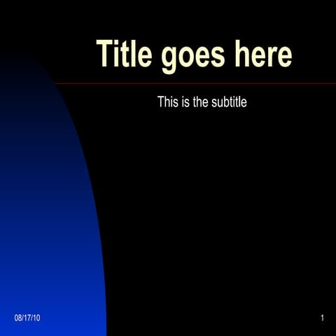 Basic template | PPT