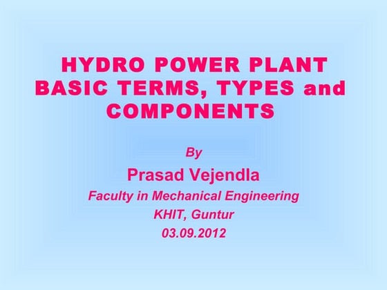 KOYNA HYDROELECTRIC POWER PLANT | PPT