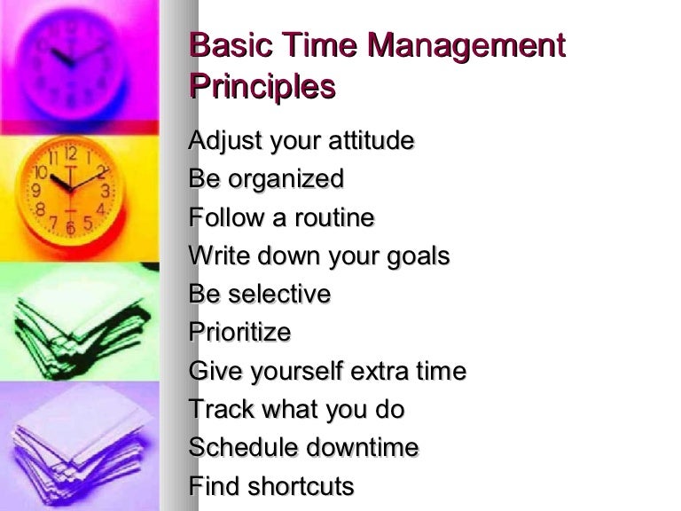 Basic time management_principles