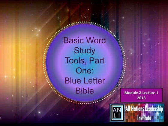 Three Worlds of Text (From All Nations Leadership Institute) | PPTX