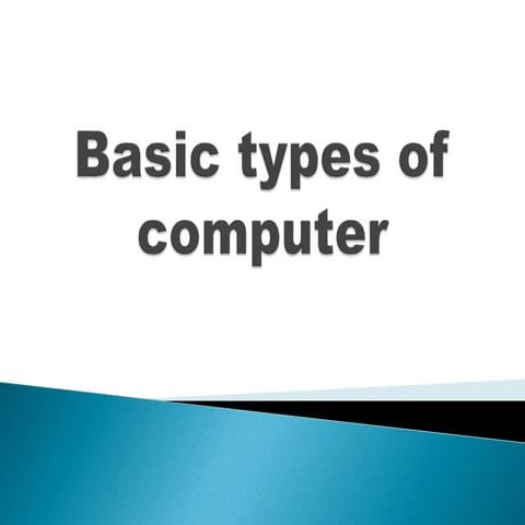 Basic types of computer | PPTX