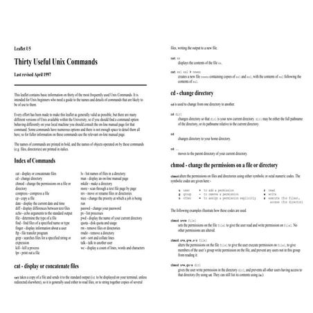Basic Unix Commands1 Ppt 7518