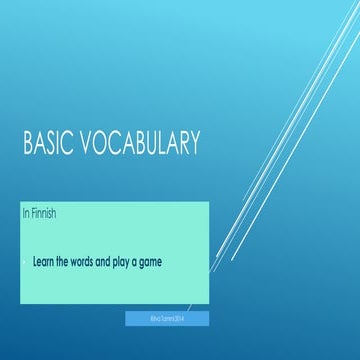 Basic vocabulary1 | PDF