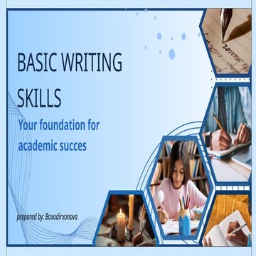 BASIC WRITING SKILLS 1.pptx This presentation is about Basic writing ...
