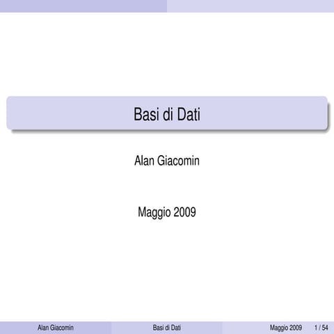 Basi dati stampa | PPT