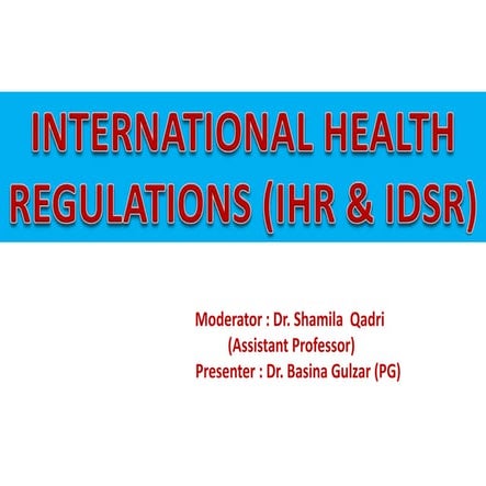 international health regulations | PPT