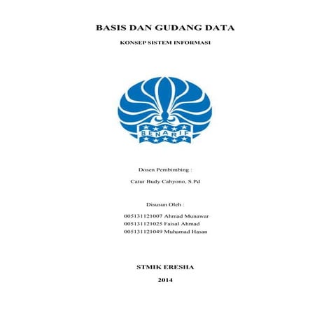 Basis dan Gudang Data [ STMIK ERESHA ] | DOCX
