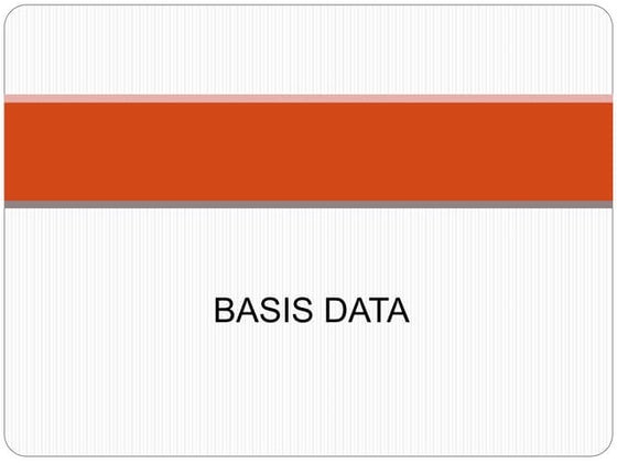 Materi struktur hirarki basis data | PPTX