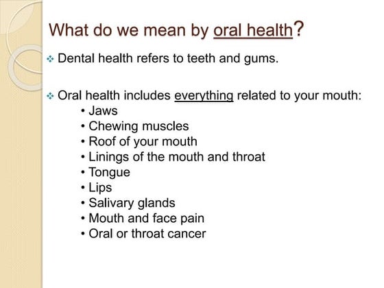 Importance of Oral Health | PPTX