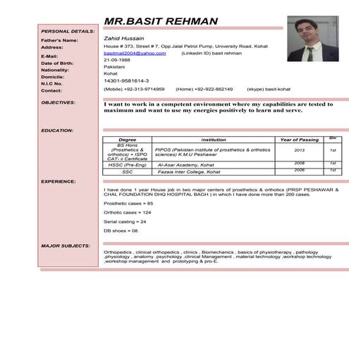 Basit resume | PDF
