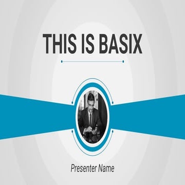Contoh Presentasi PowerPoint Bisnis: BASIX | elemenslide.com