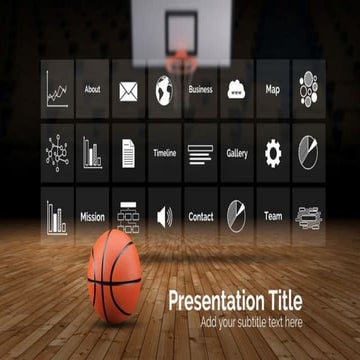 Basketball 3D Presentation Template | PDF