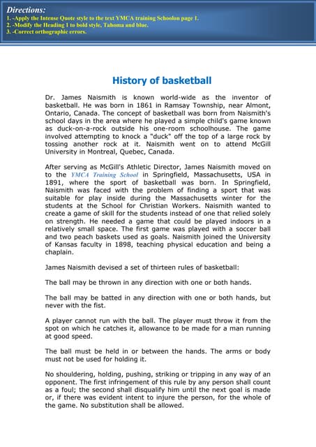 History of Basketball | PPTX