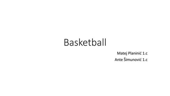 History of Basketball | PPT