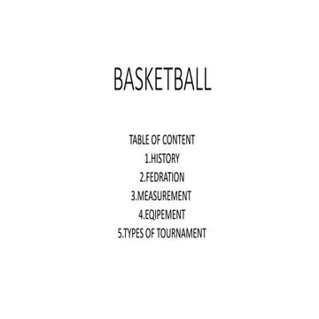 BASKETBALL game power point presentation | PPTX