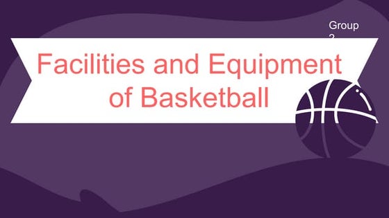 Basketball definitions, facilities and equipment | PPTX | Basketball ...