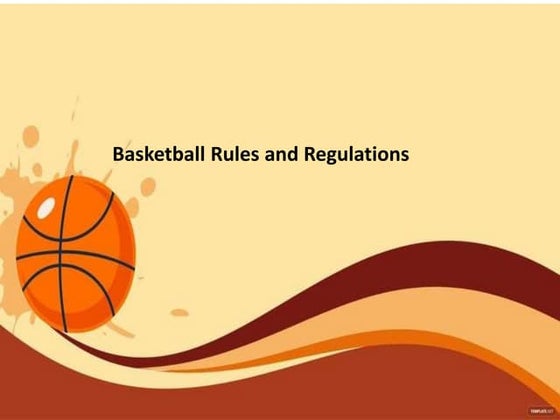 rules and regulation of the game Basketball. | PPT