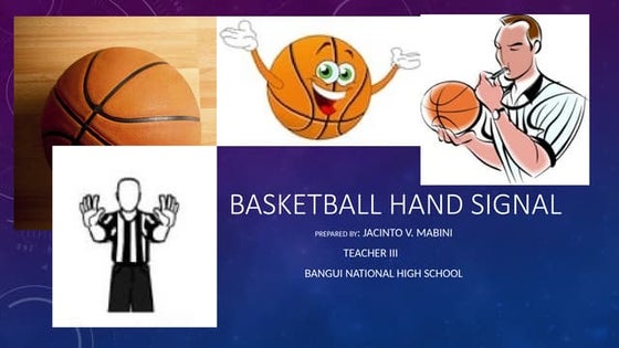 Basketball hand signals for grade 9.pptx | Basketball | Sports