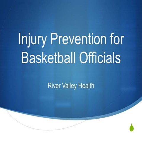 Basketball Referee Injury Prevention | PPTX