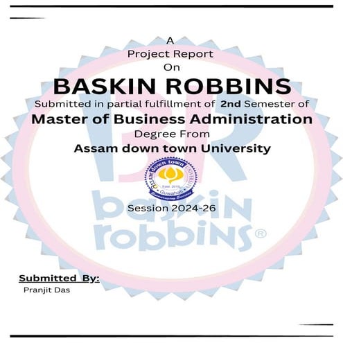 Franchise Performance & Customer Preferences: A Study on Baskin Robbins | PDF