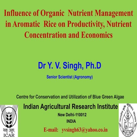 basmati rice organic and farming methods | PDF