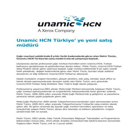 Unamic HCN | PDF