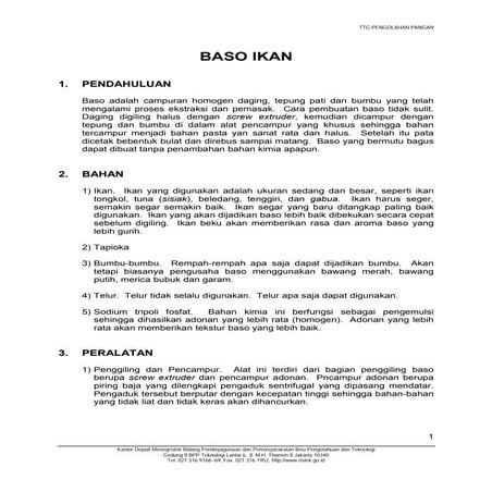 Baso ikan | PDF