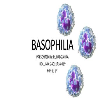 BASOPHILIA immune system presentation pp | PPTX