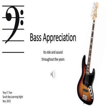 Bass Appreciation | PPTX