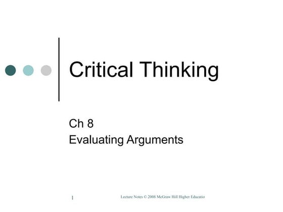 11 Arguments Premises And Conclusions Ppt