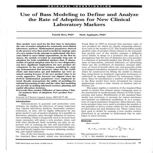 Bass Model Paper 2009 | PDF