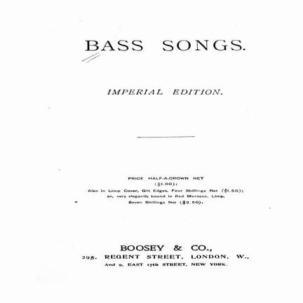 Bass songs - Árias para baixo | PDF
