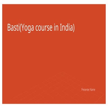 Basti(yoga course in india) | PDF