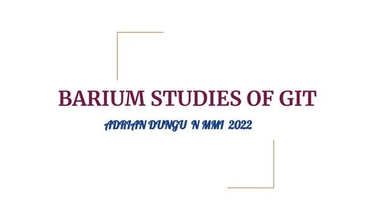 Barium studies | PPTX