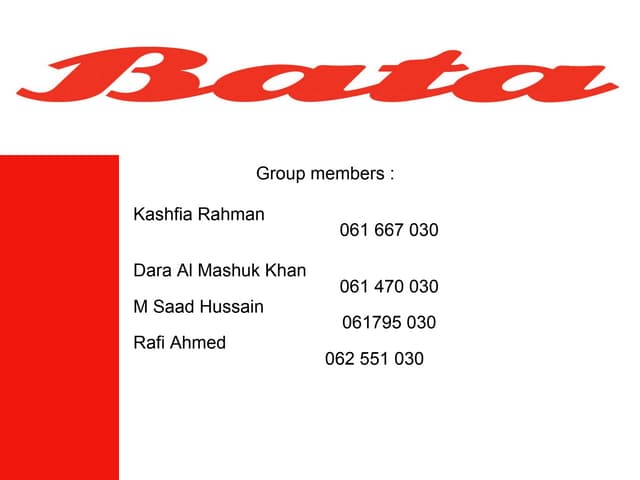 Bata company | PPT