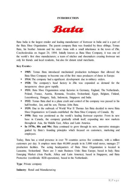 Bata company | PPT