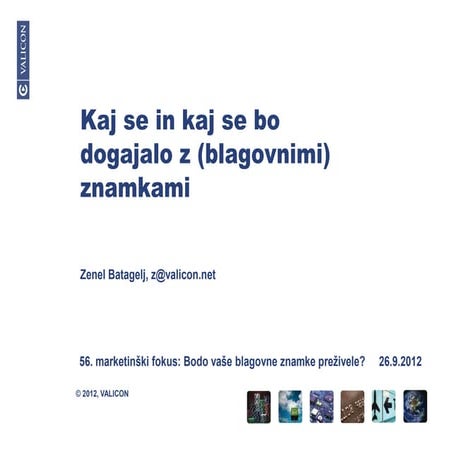 Zenel Batagelj (Valicon): Kaj se in kaj se bo dogajalo z blagovnimi ...